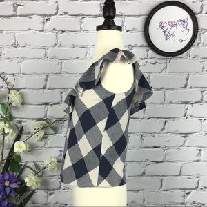 Zara | Tops | Zara Plaid Ruffled One Shoulder Top Nwot | Poshmark